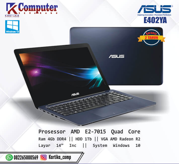 Kartika Komputer | E402YA-GA202T E2 BLUE