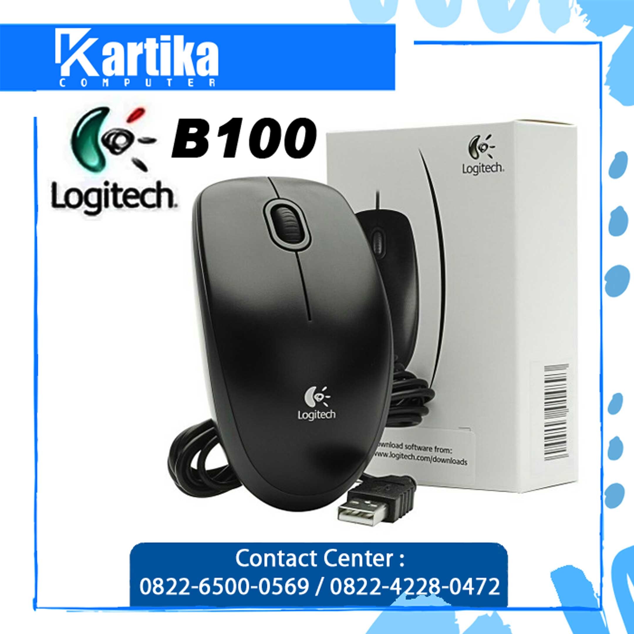 Kartika Komputer | MOUSE LOGITECH B100
