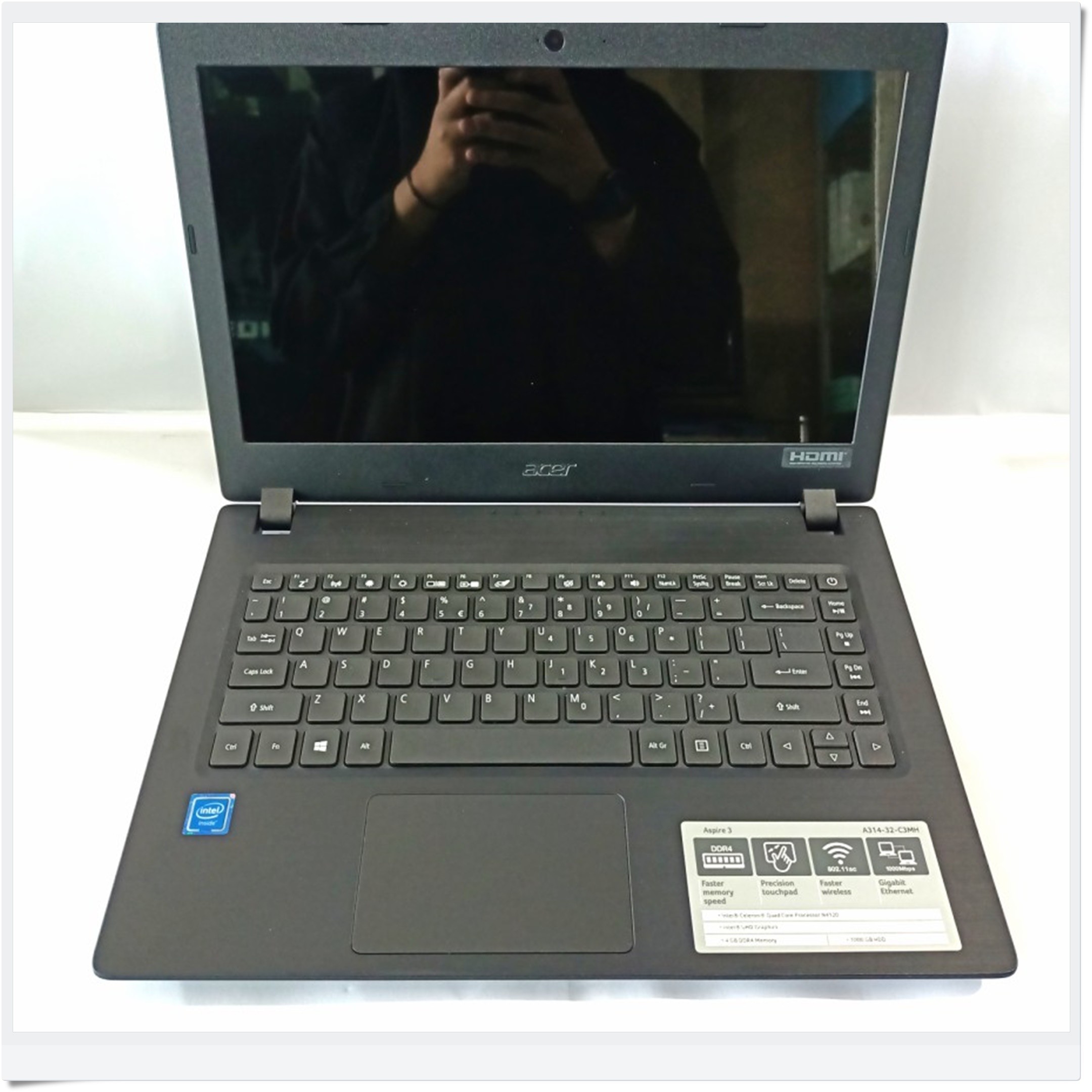 Kartika Komputer | ACER A314-32-C3MH N4120/4/1TB/W10+OHS BLACK